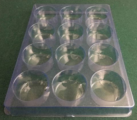 Round Cavity Clear Plastic Trays - 2.25 Diameter X 1.38 - Engineered ...