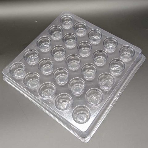 Round Cavity Clear Plastic Trays - 1 Diameter X .88 - Engineered ...