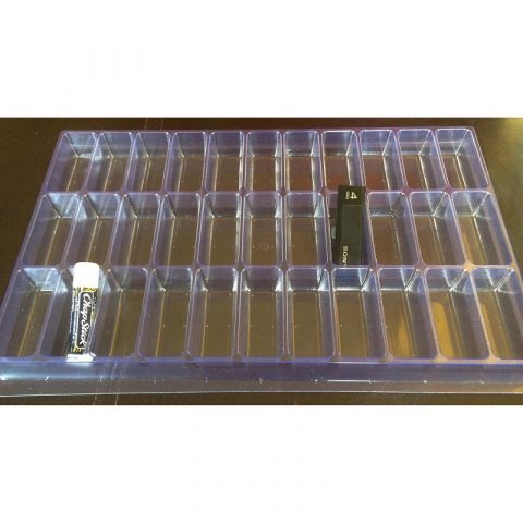 Clear Plastic Insert Tray: Cavity Size 2.4 X 1 - Engineered Components ...
