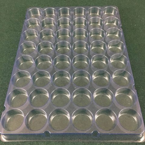 Round Cavity Clear Plastic Trays - 1.25 Diameter X .69 - Engineered ...