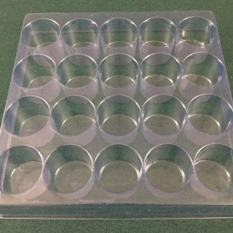 Round Cavity Clear Plastic Trays - 2 Diameter X 1.80 - Engineered ...