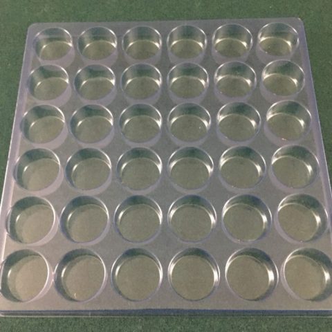 Round Cavity Clear Plastic Trays - 1.63 Diameter X 1 - Engineered ...