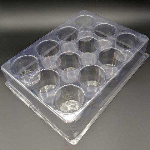 Round Cavity Clear Plastic Trays - 2 Diameter X 2 - Engineered ...