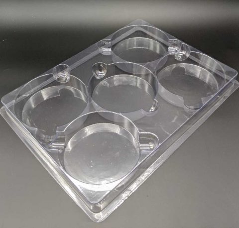 Round Cavity Clear Plastic Trays - 4 Diameter X 1 - Engineered ...