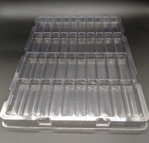 Rectangular Cavity Clear Plastic Trays - 3.19 X .81 X .75 - Engineered ...