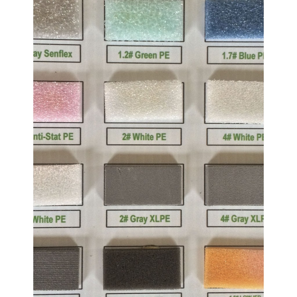 foam-color-chart - Engineered Components & Packaging LLC
