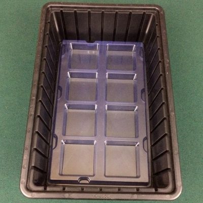 Clear Insert Trays for Plastic Bins | Anti-Static Shipping Trays