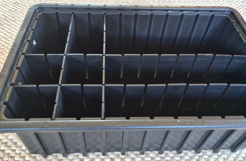 Stock Plastic Bins with Dividers | Plastic Bins with Insert Trays