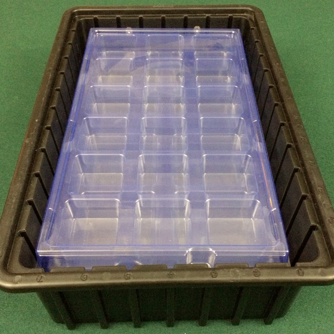 Clear Insert Trays for Plastic Bins | Anti-Static Shipping Trays