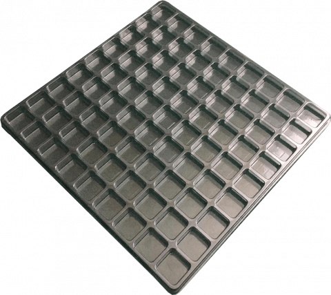 Rectangular Shipping Tray 1x1x.5 | Clear Plastic Tray