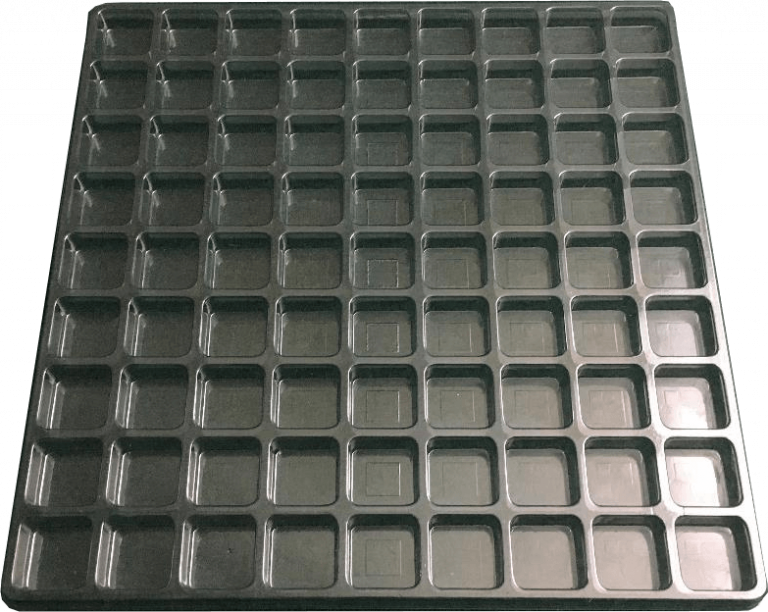 Rectangular Shipping Tray 1x1x.5 | Clear Plastic Tray