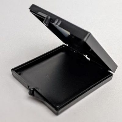 ESD Hinged Plastic Box 2.0X2.0X.25 - Engineered Components & Packaging LLC