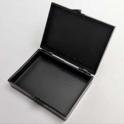 ESD Hinged Plastic Box 3.5" X 2.5" X .75" | Heavy Duty Hinges