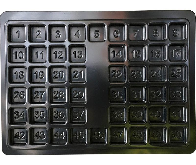 Number Cavity Tray - Engineered Components & Packaging LLC
