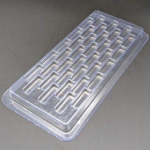 ESD Shipping Tray With Rectangular Cavity .68 X .18