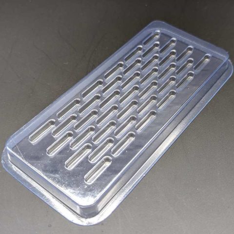 ESD Shipping Tray With Rectangular Cavity .625 X .125
