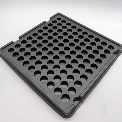 ESD Shipping Tray Round Cavity .7" Diameter