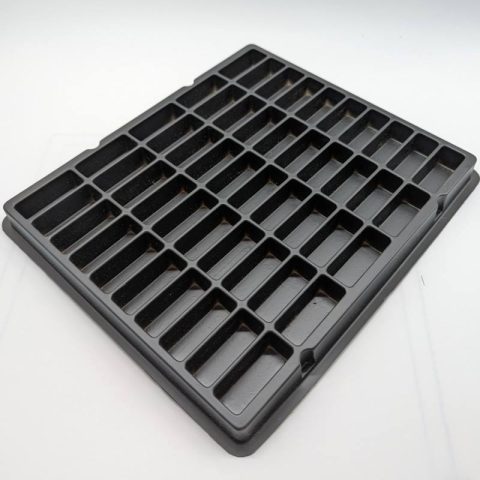ESD Shipping Tray Rectangular Cavity 1.75 X .625