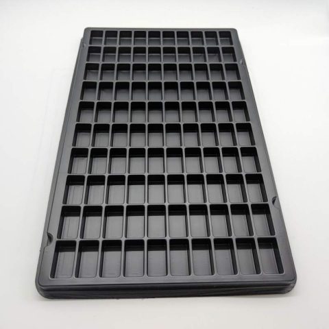 ESD Shipping Tray Rectangular Cavity 1.25 X .69