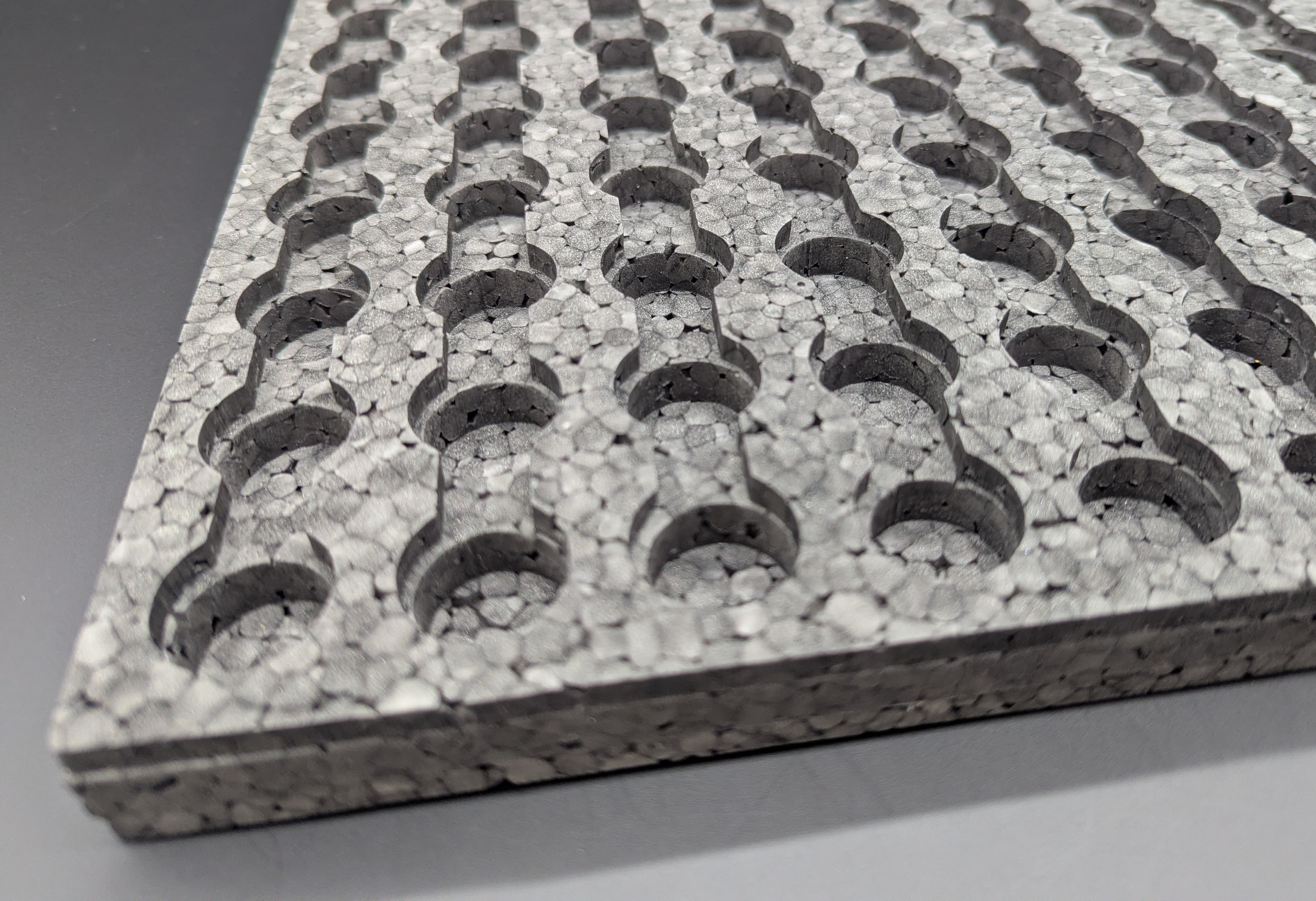 100 Cavity Foam Tray Abrasion Resistant